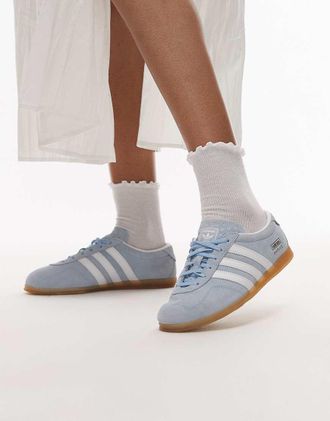 adidas Originals Gazelle Lo Pro - Baskets - Bleu clair et blanc
