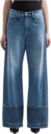 Replay Femme, Jeans, Bleu, Taille: W26 L30 Tejano Wa545 Wide Jeans