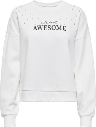 Only Onljenna L/S O-Neck Emb. Box SWT