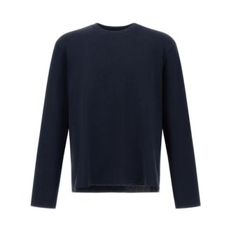 Herno T-Shirt im Jersey-Strick-Look - - Tops - Herren - Blau - S