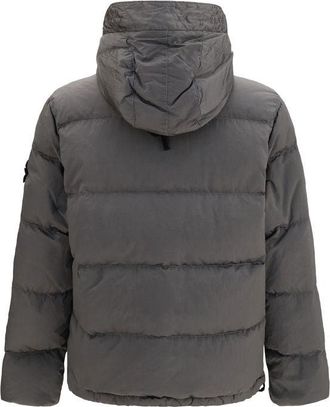 Stone Island Mens Bicolor Polyamide Full-Length Jacket Clothing Gray