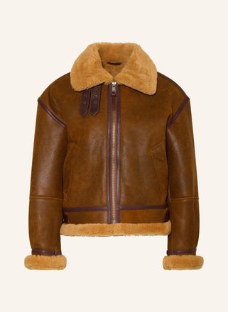 Tommy Hilfiger Lederjacke braun