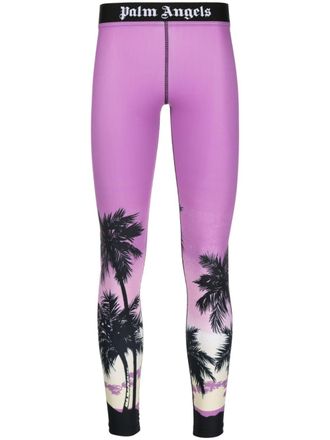 Palm Angels Sunset Leggings - Violett
