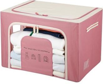 KASANOVA 1 KLEIDERSCHRANK 60X42X40 CM MALLOW SCHRIFTZUG, Polyester Eisen MDF-Faserplatte PVC-Kunststoff, mauve