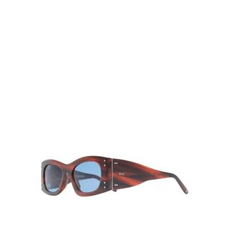 Retro Superfuture Gestreifte Havana Quadratische Sonnenbrille - - Accessories - Damen - Braun - 54 MM