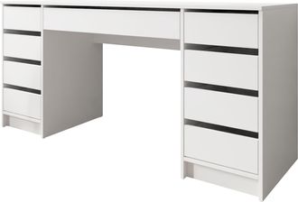 Mirjan24 Schreibtisch Ada Bis, 9 Schubladen Sch&uuml;lerschreibtisch Computertisch B:H:T 154x76x55cm, Kinderschreibtisch Arbeitstisch PC-Tisch Jugendzimmer Kinderzi
