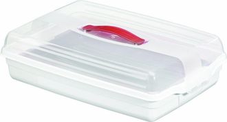 Curver 175245 Party-Butler, 45 x 29,5 x 11,1 cm, transparent/weiß, Polypropylen, groß