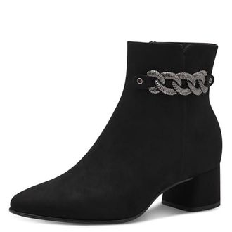 Marco Tozzi Bottines zipp&eacute;es pour Femme 2-25352-43, Noir, 39 EU