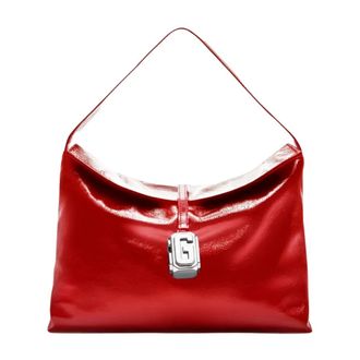 GCDS Gcds - Grand Sac Comma en Cuir - Femme - Sacs - Rouge - Taille: ONE Size
