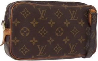 Louis Vuitton Pre-owned Pochette Marly Bandouliere - Femme - Pre-owned - Brun - Taille: ONE Size
