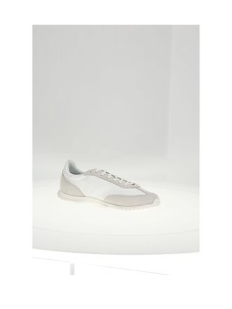 Celine Mens Low Lace-Up Sneaker Triomph White Upper Polyester Trainers