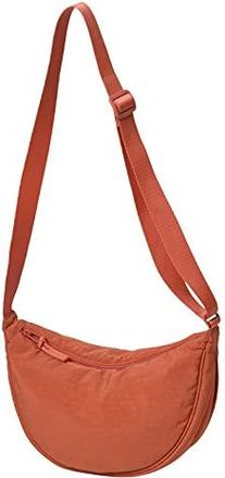 Generic Sac &agrave; bandouli&egrave;re pour femme - En velours c&ocirc;tel&eacute; - En forme de demi-lune - R&eacute;glable - Avec fermeture &eacute;clair et doublure en coton - Id&eacute;al pour le trava