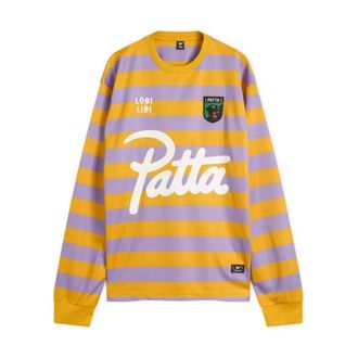 Patta Homme, Tops, Multicolore, Taille: M Striped Longsleeve Football Jersey