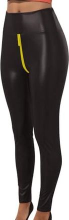 Generic Legging de sport pour femme - Legging sans couture pour femme - Pantalon sexy avec fermeture &eacute;clair ouverte - Pantalon de yoga taille haute - Legging 