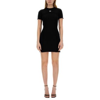 Palm Angels Monogram Mini Dress - Femme - Robes - Noir - Taille: 38 FR