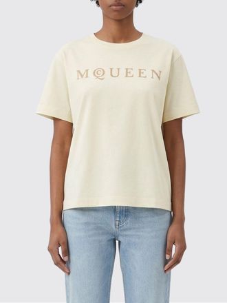 Alexander McQueen T-Shirt MCQUEEN Femme couleur Blanc
