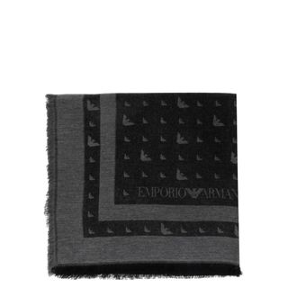 Emporio Armani Homme, Accessoires, Gris, Taille: ONE Size Écharpe avec logo