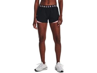 Under Armour Short Play Up 3.0 pour Femme, (045) Noir/Rose Vif, Taille S, Noir/Rose, S