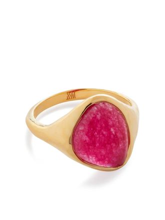 Monica Vinader bague en vermeil plaqu&eacute; Rio serti de quartz - Or