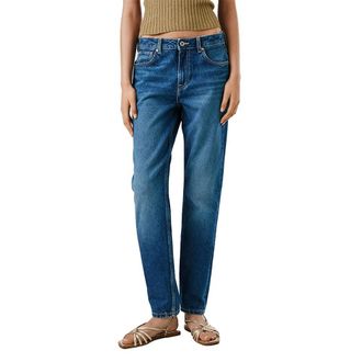 Pepe Jeans London Damen Tapered Hw Violet Jeans, Blau (Denim-4A3), 28W x 28L