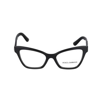 Dolce & Gabbana Femme, Accessoires, Noir, Taille: 52 MM Lunettes Élégantes en Noir