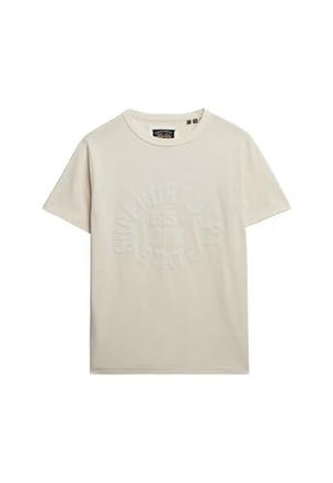 Superdry T-shirt surdimensionn&eacute; Athletic pour femme aux couleurs assorties, Os du d&eacute;sert blanc laine, 36