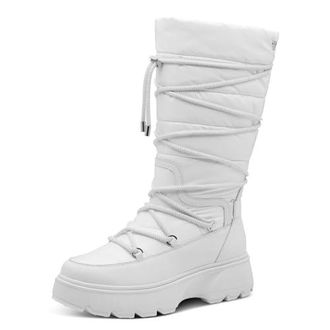 Tamaris Femme Damen WL Long Boot 1-26615-45 Botte de Neige, Blanc, 41 EU