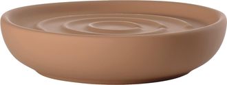 Zone Denmark Nova One Seifenschale, Seifenablage, Seifenhalter aus Porzellan mit Soft Touch-Beschichtung, Durchm. 11 cm, Höhe 2,5 cm, Mandarine