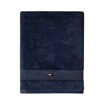 Tommy Hilfiger Handtuch Serie Legend 2 - Uni 560 g/m&sup2;, 100% Baumwolle, Marineblau, Badetuch 70 x 140 cm