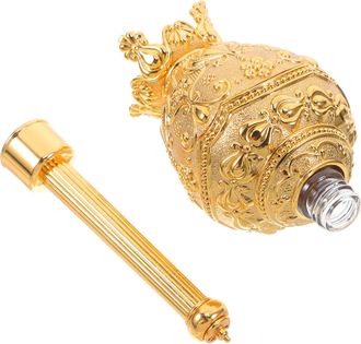 Cabilock Europäische Weihwasserflasche Aus Langlebiger Zinklegierung Und Glas Dekorativer Behälter Mit Feiner Verarbeitung Robustes Design Für Hausaltar Und Ki