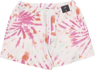 Vans Lockerer Print Wei&szlig;e Shorts - - Shorts - Damen - Mehrfarbig - M