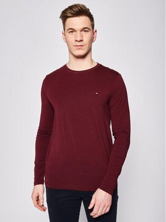 Tommy Hilfiger Longsleeve Stretch Tee MW0MW10804 Dunkelrot Slim Fit