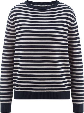 Peter Hahn Rundhals-Pullover aus 100% SUPIMA-&shy;Baumwolle Peter Hahn blau