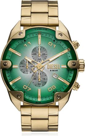 Diesel Homme, Accessoires, Jaune, Taille: ONE Size Montre en acier inoxydable &agrave; pointes