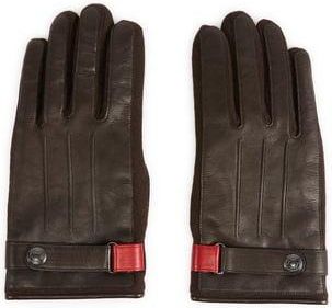 Paul Smith Gants en cuir de mouton et laine