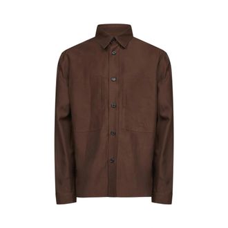 Laneus Homme, Chemises, Brun, Taille: L Overshirt