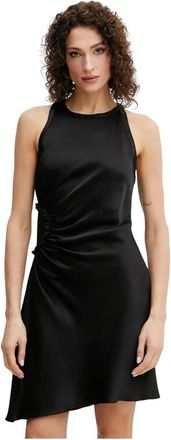 Victoria Beckham Robe courte drap&eacute;e - Femme - Robes - Noir - Taille: 36 FR