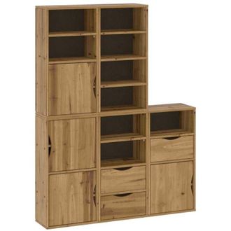 vidaXL Vidaxl - Armoires latérales 5 pcs odda 40x24x79 cm bois massif pin