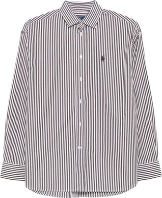 Polo Ralph Lauren Femme, Blouses et Chemises, Brun, Taille: 38 FR Chemise boutonn&eacute;e &agrave; rayures