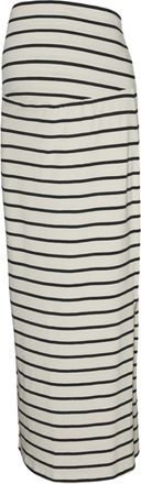 Mama Licious Damen Mleva Yd JRS Maxi Skirt Noos, French Oak, L EU