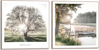 Reinders Bilder Set, Nature Vibe, Home Office, MDF, 50 x 50cm