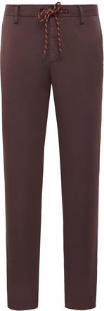 Alberto Superleichte Chino mit Stretch und Tunnelzug, Slim Fit in