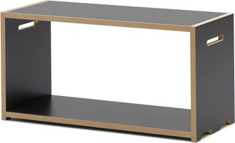 Tojo M&ouml;bel Hochstapler | modulares Regalsystem Verschiedene Module f&uuml;r Wandregal/B&uuml;cherregal/CD Regal | MDF Regal (anthrazit, Grundmodul)