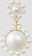Sophie Bille Brahe Deux Jeanne Earrings - White