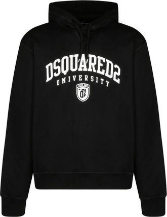 Dsquared2 Homme, Sweatshirts et sweats &agrave; capuche, Noir, Taille: 2XL Sweat &agrave; Capuche University Cool Noir