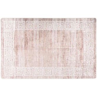 vidaXL Tapis lavable antid&eacute;rapant 160x230 cm Beige