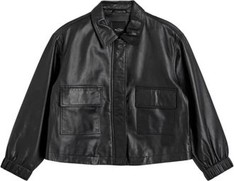 Sand Copenhagen Ryley Lederjacke - - Jackets - Damen - Schwarzk - S