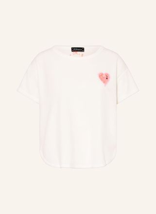 Grace Grace Nickishirt Mit Pailletten weiss