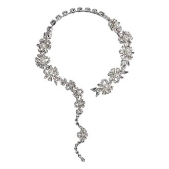 Simone Rocha Femme, Accessoires, Gris, Taille: ONE Size Collana pendenti floreali