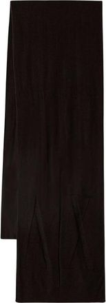 A|X Armani Exchange &Eacute;charpe en laine vierge - Femme - Accessoires - Brun - Taille: ONE Size